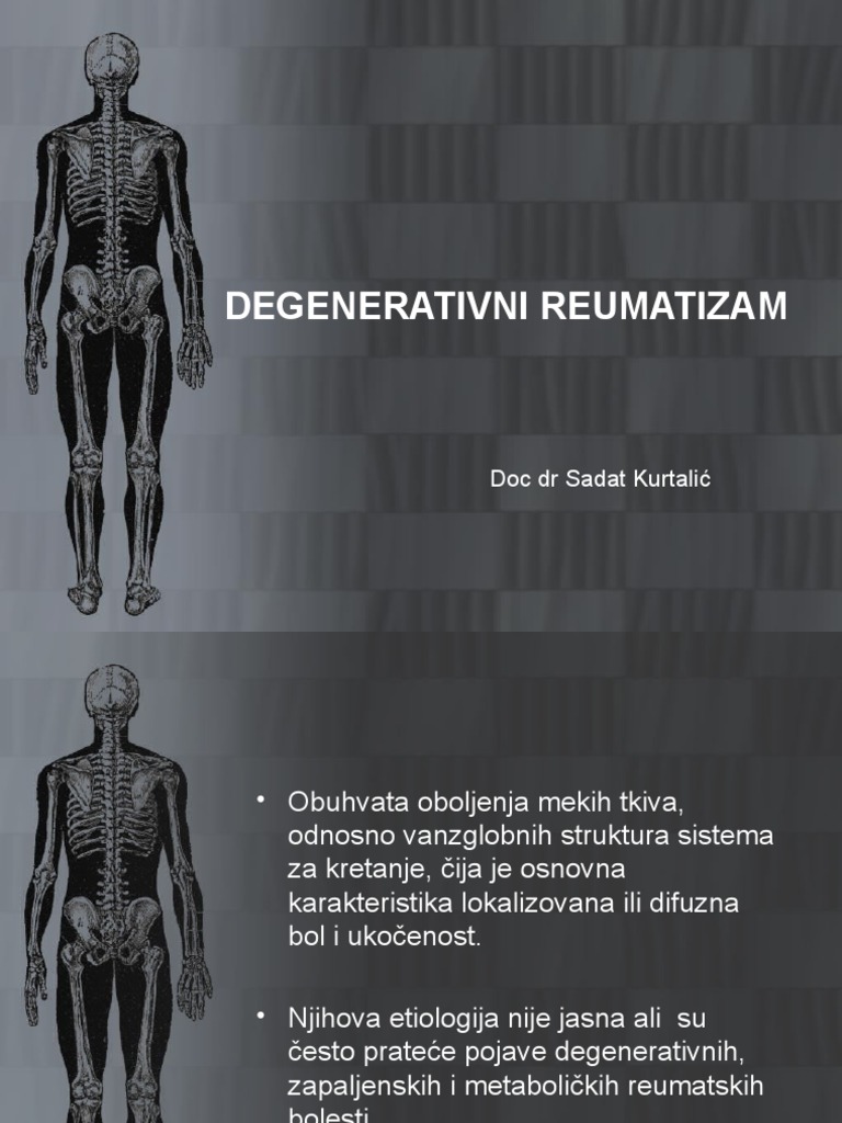 Degenerativni Reumatizam | PDF