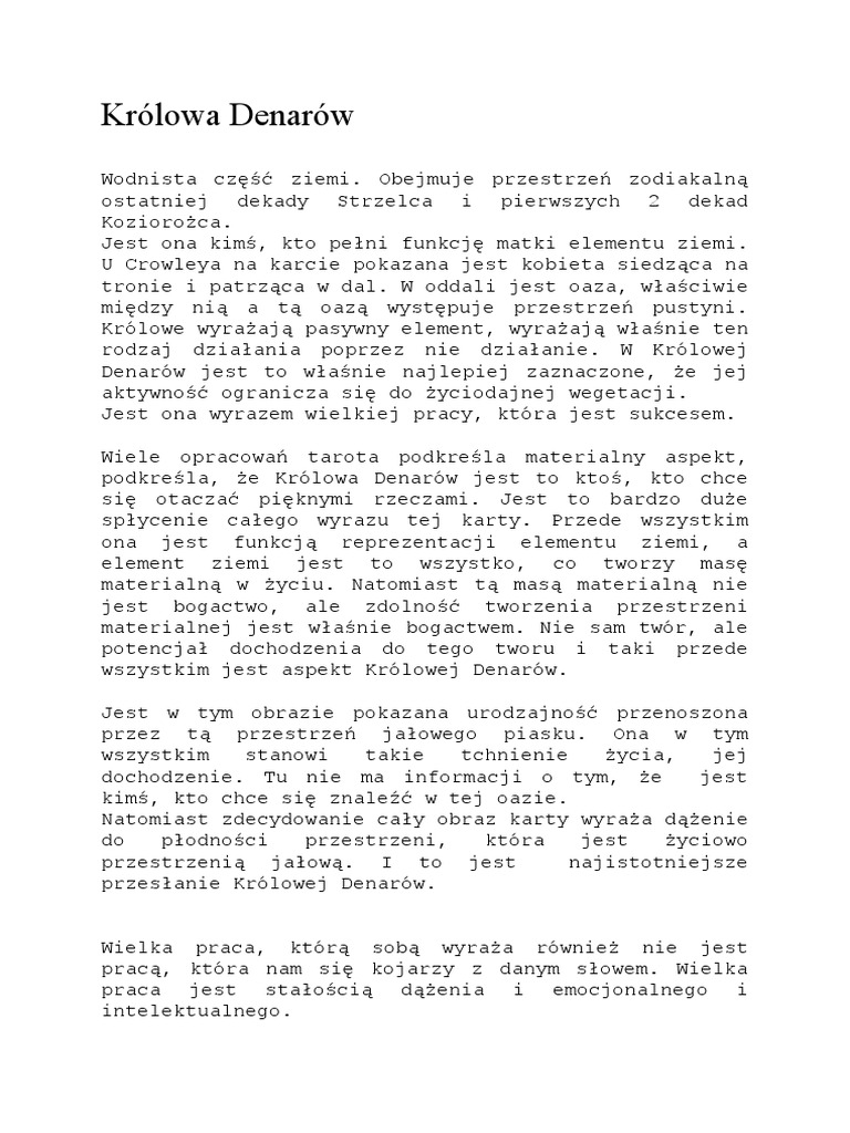 18 - Królowa Denarów - 22.02.2010 | PDF