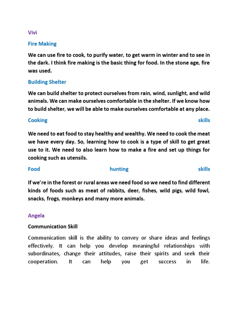 Skills | PDF | Cognitive Science | Cognition