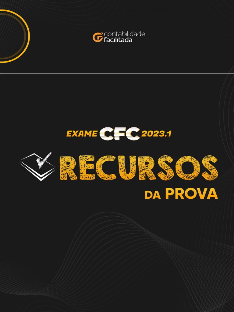 Recursos Exame CFC 2023.1 | PDF | Contabilidade | Investimentos