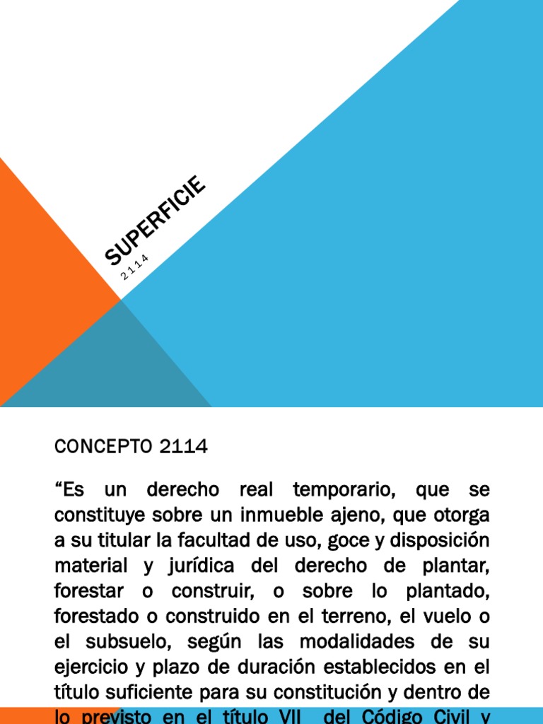 Superficie. Presentacion | PDF