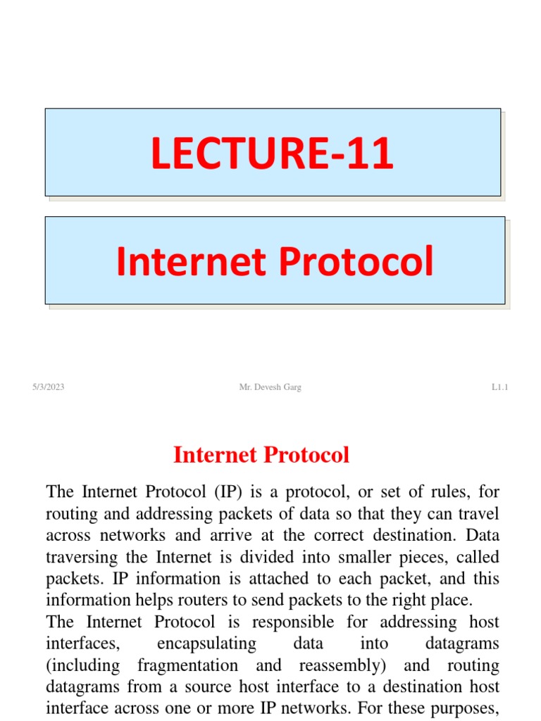 CN - Unit3.2 PDF | PDF | I Pv6 | Internet Protocols