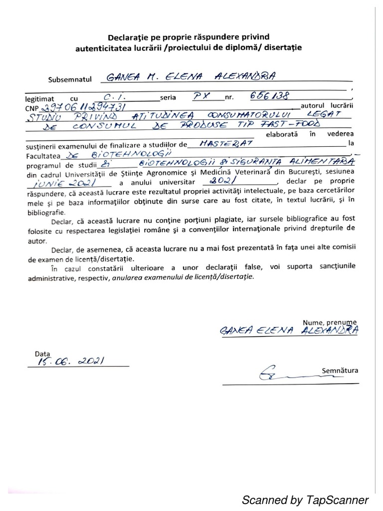 Ganea Family Document Overview | PDF