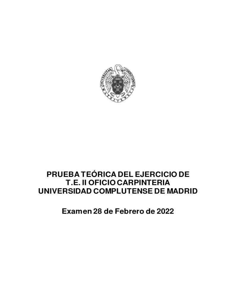 Prueba 1 Carpinteria 1 PDF | PDF