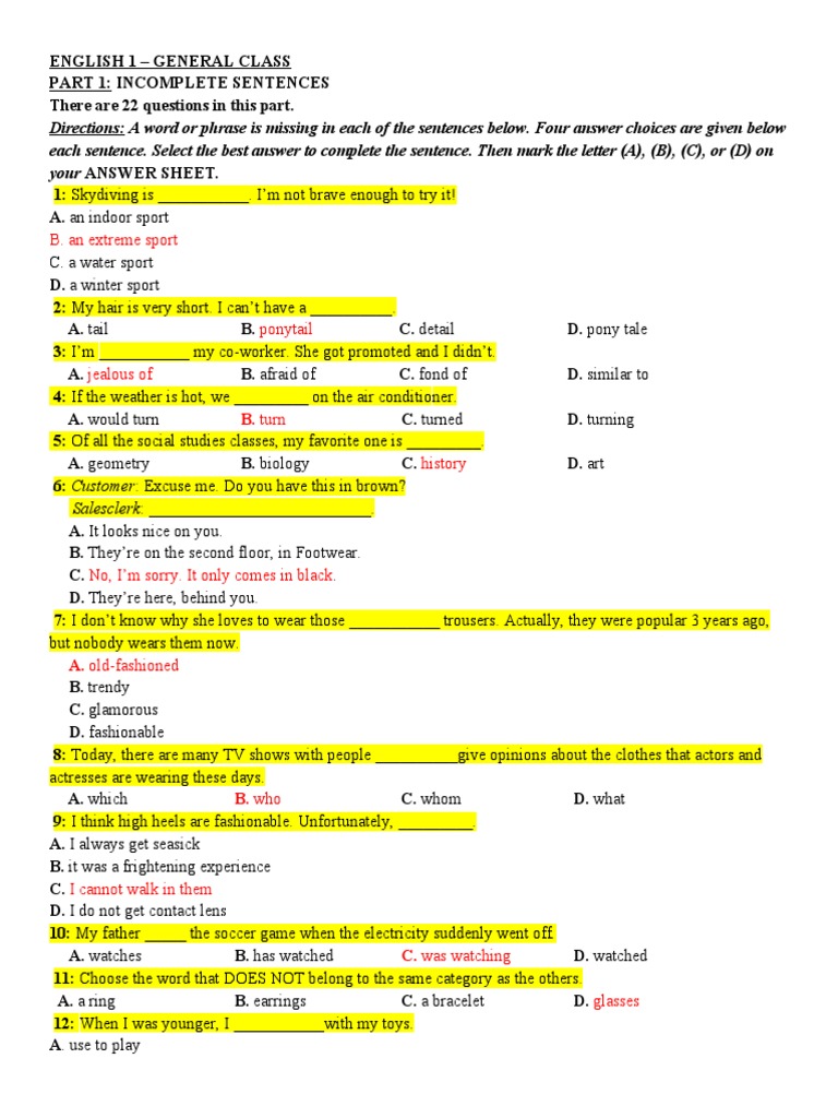 Placement Test - AV1 - ĐT - Teacher | PDF