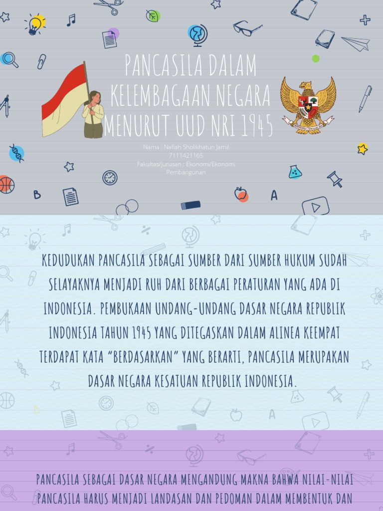 Pancasila Dalam Kelembagaan Negara Menurut UUD NRI 1945 | PDF Pancasila Dalam Kelembagaan Negara Menurut UUD NRI 1945 | PDF