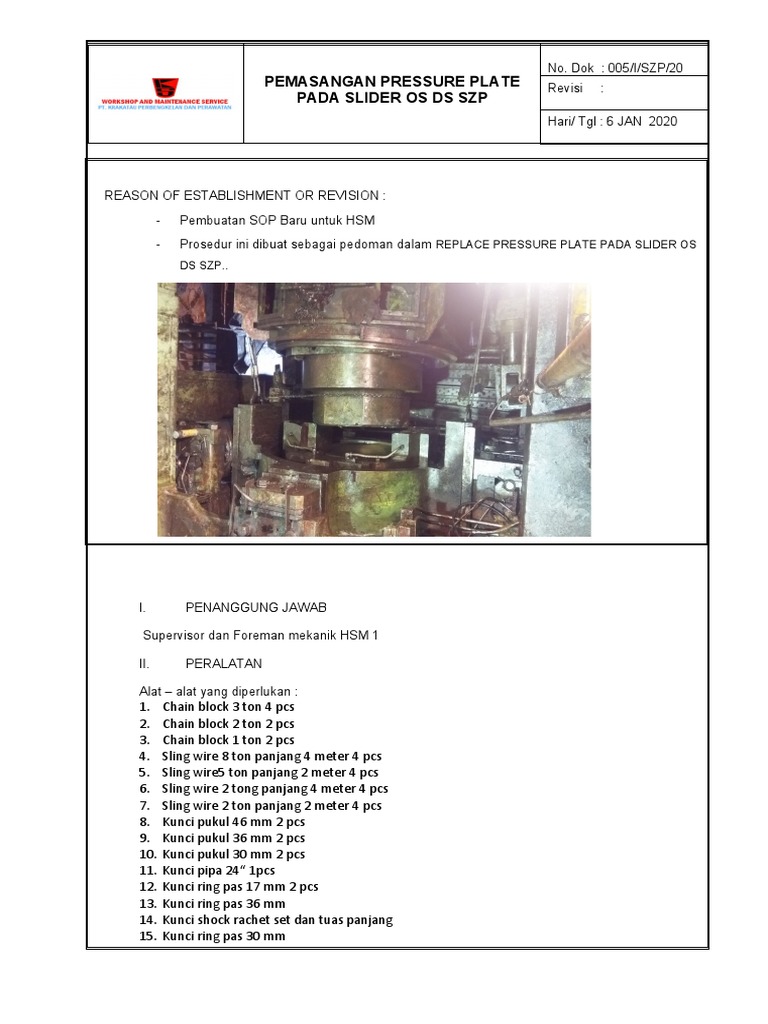 Sop Shearing Line 1 | PDF