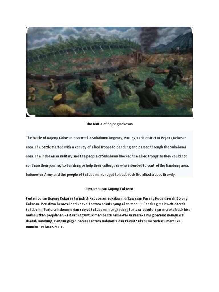 Pertempuran Bojong Kokosan 1945 | PDF
