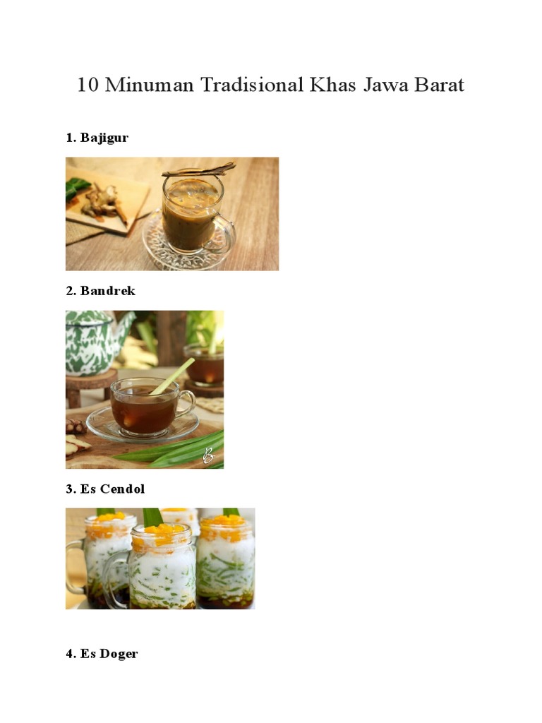 Minuman Khas Jawa Barat | PDF