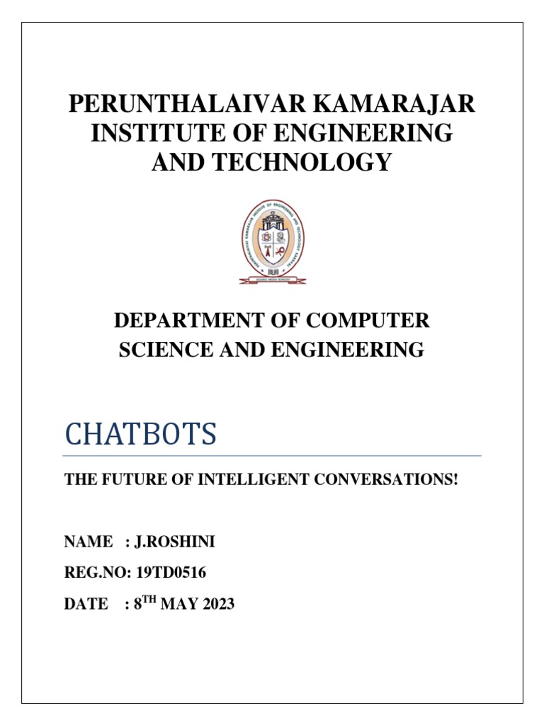 Chatbot Report PDF | PDF | Artificial Intelligence | Intelligence (AI) & Semantics