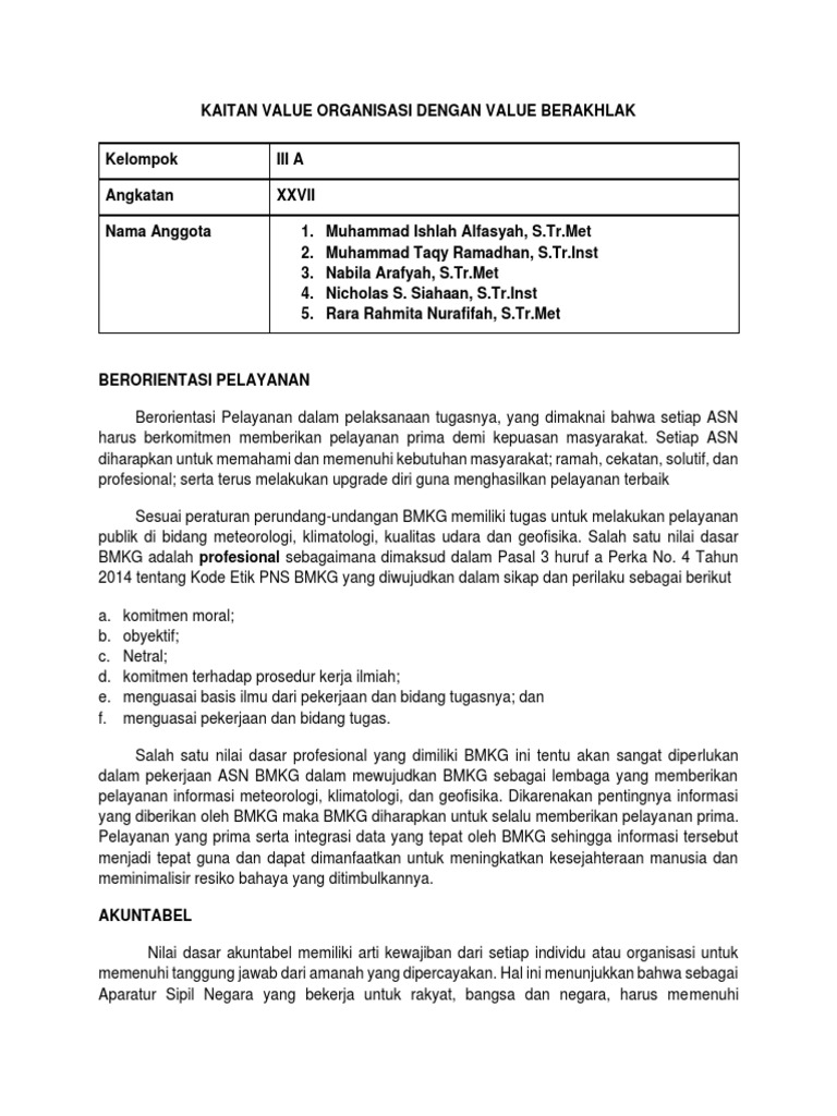 OPTIMALKAN VALUE | PDF