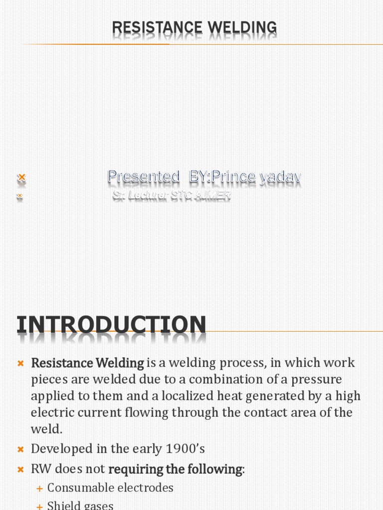 An In-Depth Look at Resistance Welding Processes and Applications | PDF ...