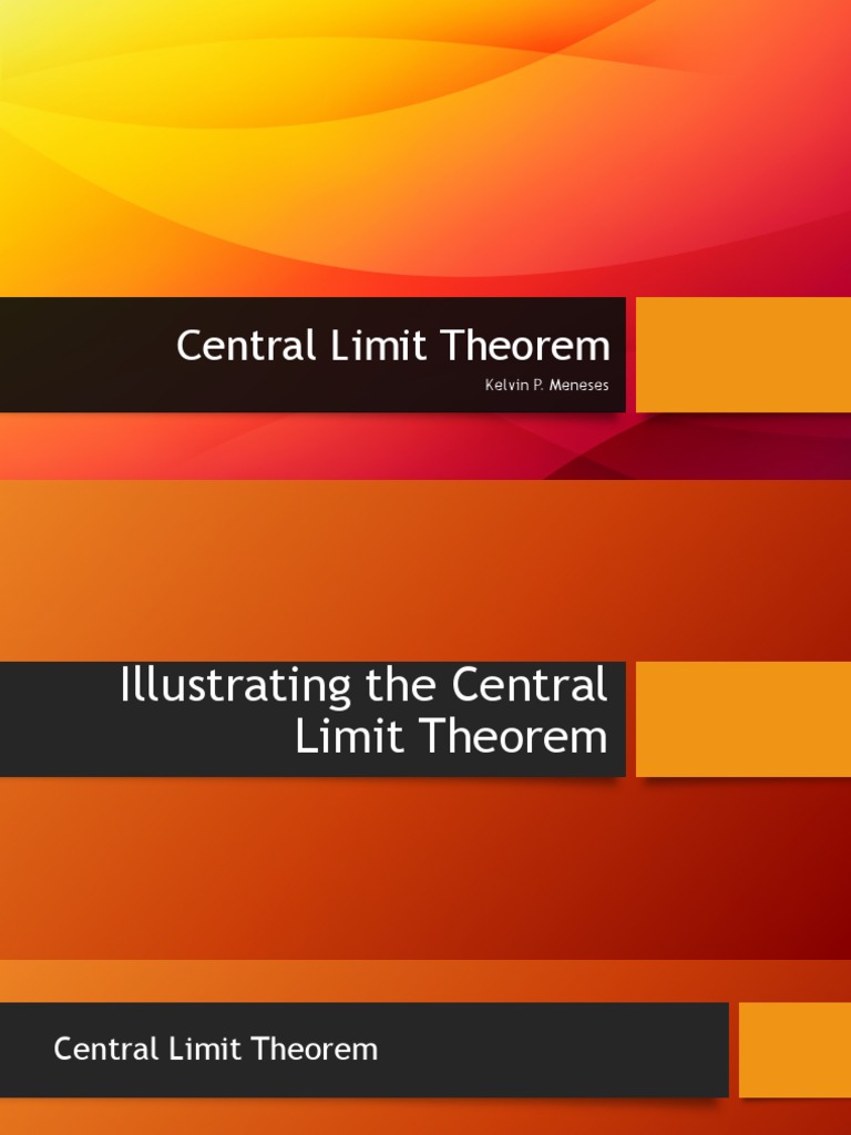 Central Limit Theorem PDF | PDF | Standard Deviation | Normal Distribution Central Limit Theorem PDF | PDF | Standard Deviation | Normal Distribution
