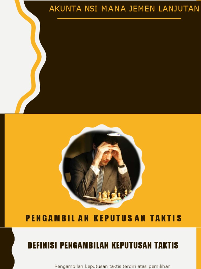 Pertemuan 5 - Pengambilan Keputusan Taktis | PDF Pertemuan 5 - Pengambilan Keputusan Taktis | PDF
