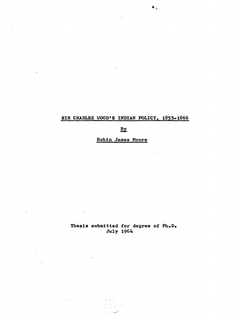 Sir Charles Uood S Indian Policy, 1853-1866 | PDF | Great Famine (Ireland)