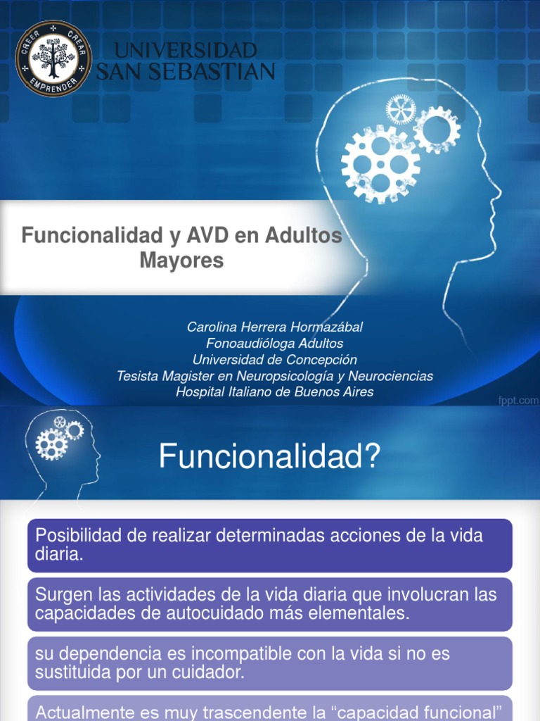 3 CLASE Funcionalidad y AVD en Adultos Mayores | PDF | Vejez | Adultos