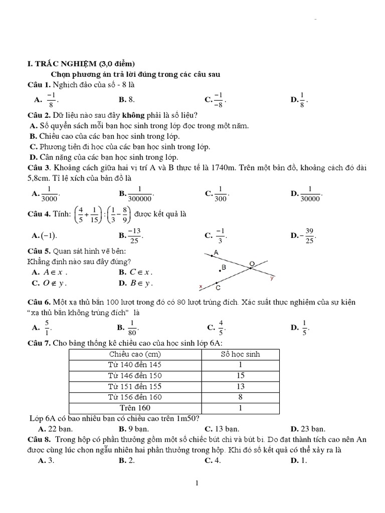 De Kiem Tra Cuoi Hoc Ky 2 Toan 6 Nam 2021 2022 So GDDT Bac Ninh PDF | PDF