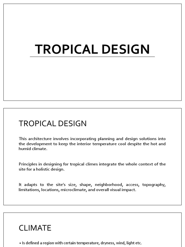 07 TAPP Tropical-Design PDF | PDF | Precipitation | Monsoon