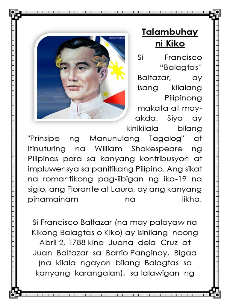 Talambuhay Ni Kiko PDF | PDF