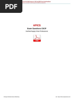 APICS CSCP - 2024 - Module 1 | PDF | Forecasting | Supply Chain