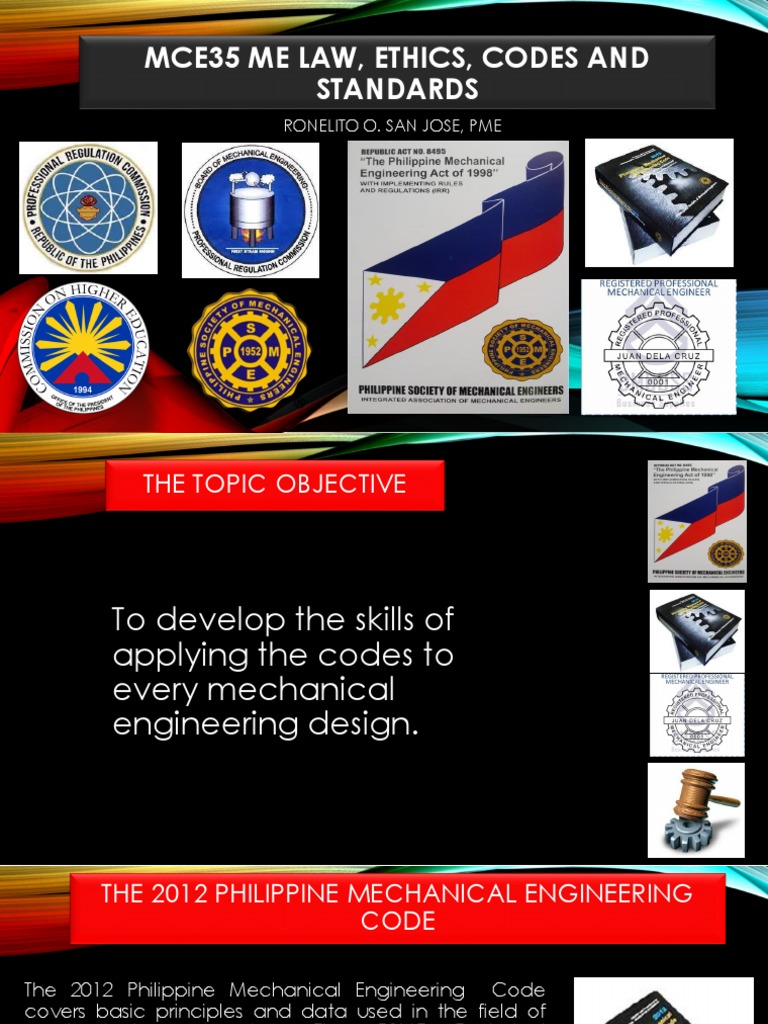 Mce35 Me Laws Midterm Codes PPT1 PDF | PDF