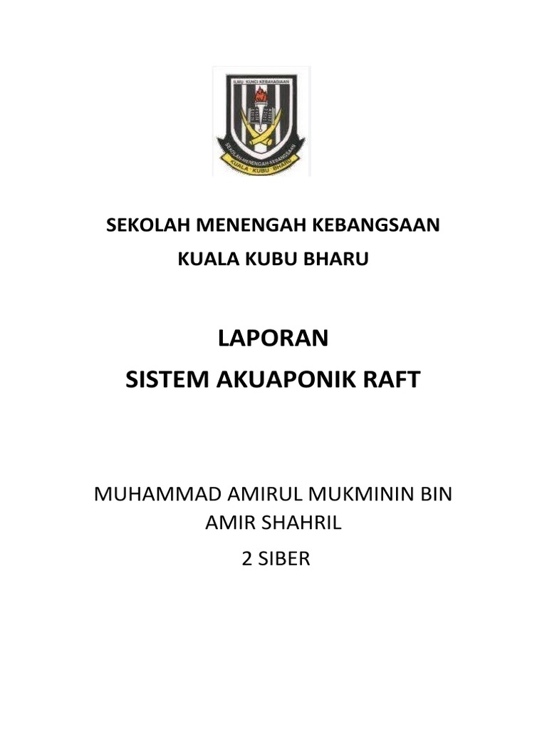 Laporan Sistem Akuaponik Raft | PDF