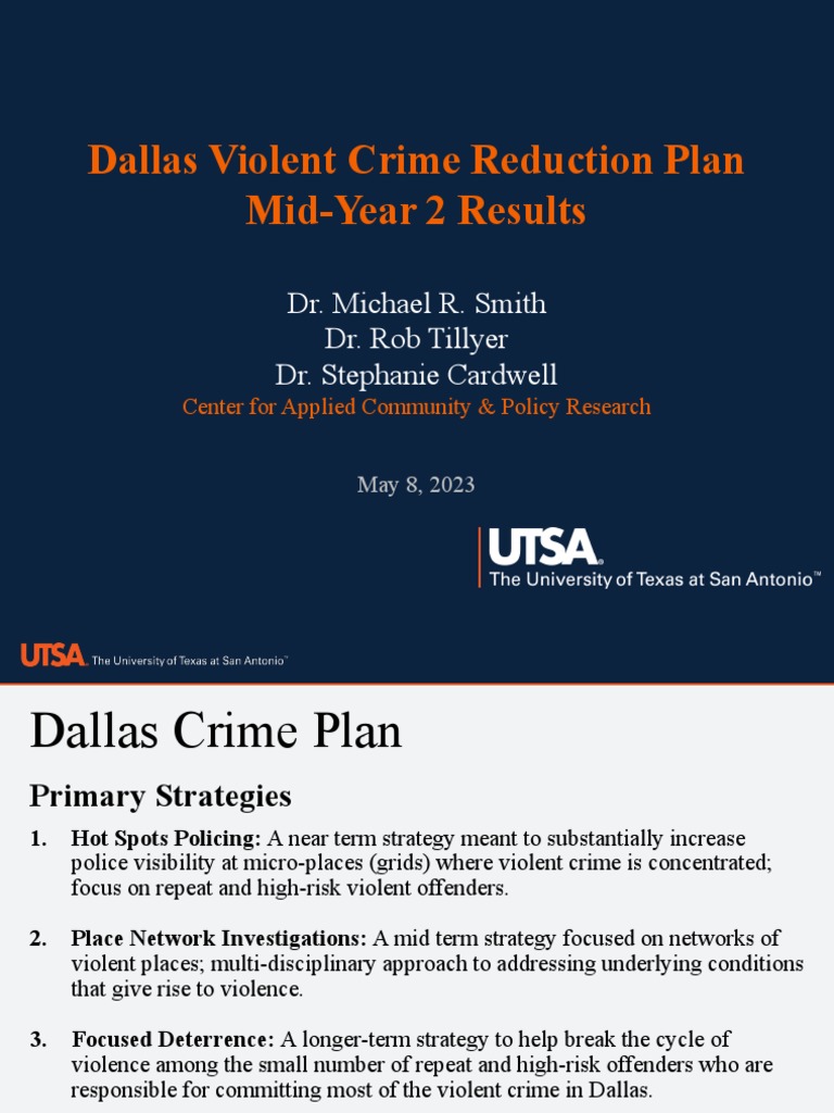 Violent Crime Reduction Plan Update | PDF