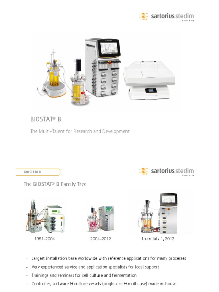 Presentation - BIOSTAT-B | PDF | Sensor | Pump