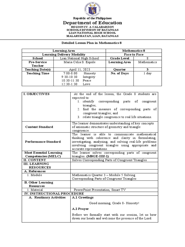 Understanding CPCTC in Geometry | PDF | Cognition | Mathematics