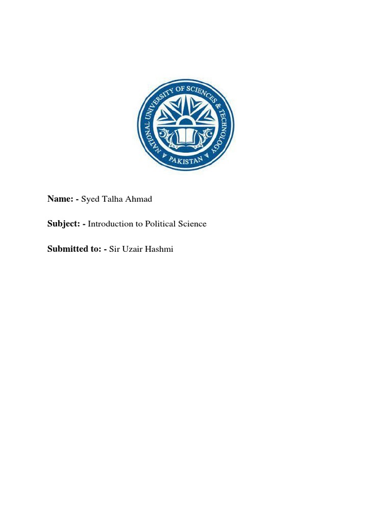 Syed Talha Ahmad 2k20 Politcal Science Pdf Neo Fascism Israel