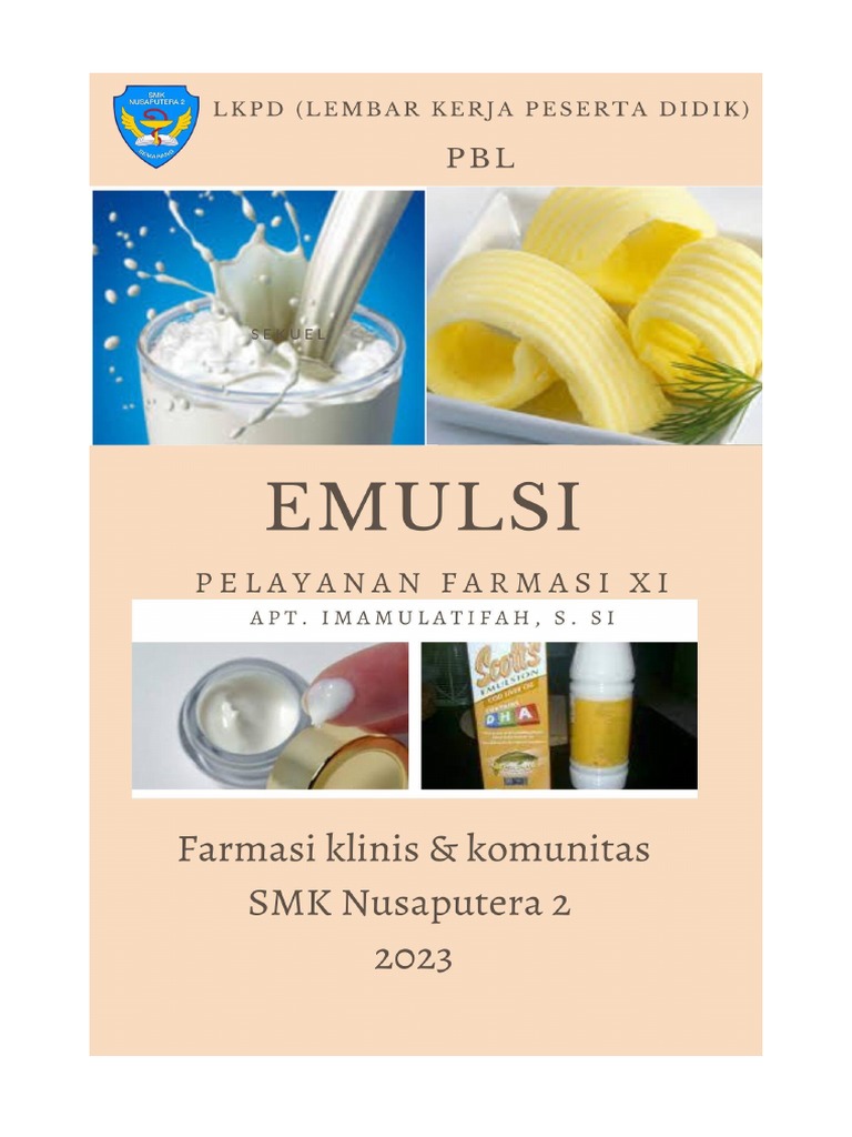 LKPD EMULSI PBL 23 Bru PDF | PDF