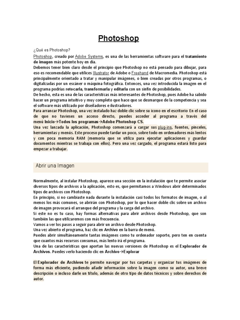 Guía básica de Photoshop para principiantes | PDF | Adobe Photoshop | Píxel