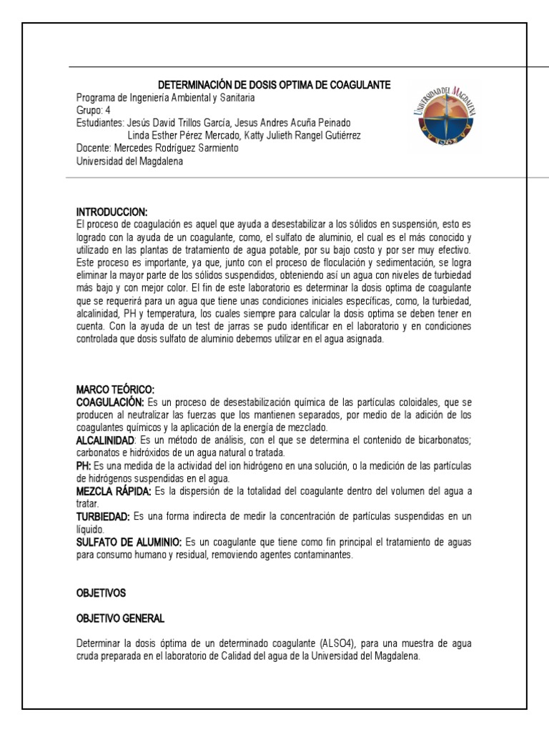 Informe 1 PFQ | PDF | Agua | Ph