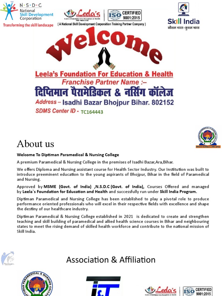 Diptiman Paramedical & Nursing College Overview | PDF | Hospital ...
