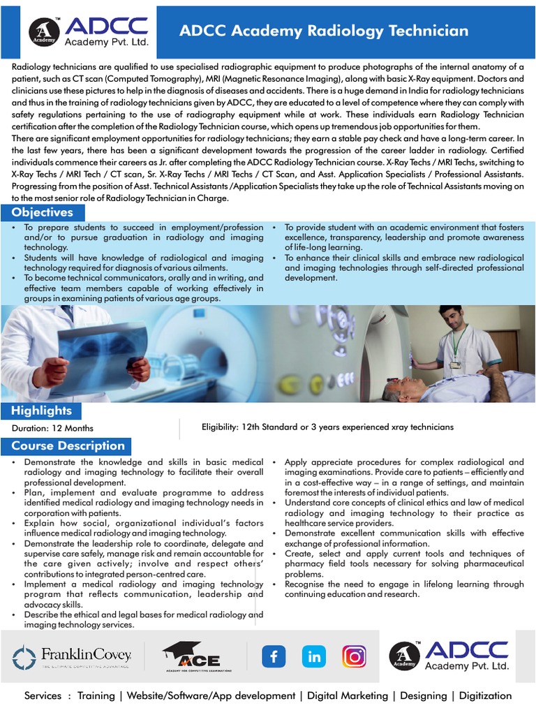 Radiology Tech Career Pathway | PDF