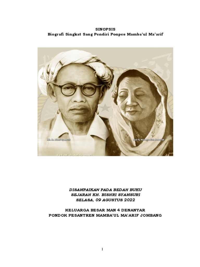 Biografi Singkat KH Bisri Syansuri | PDF Biografi Singkat KH Bisri Syansuri | PDF