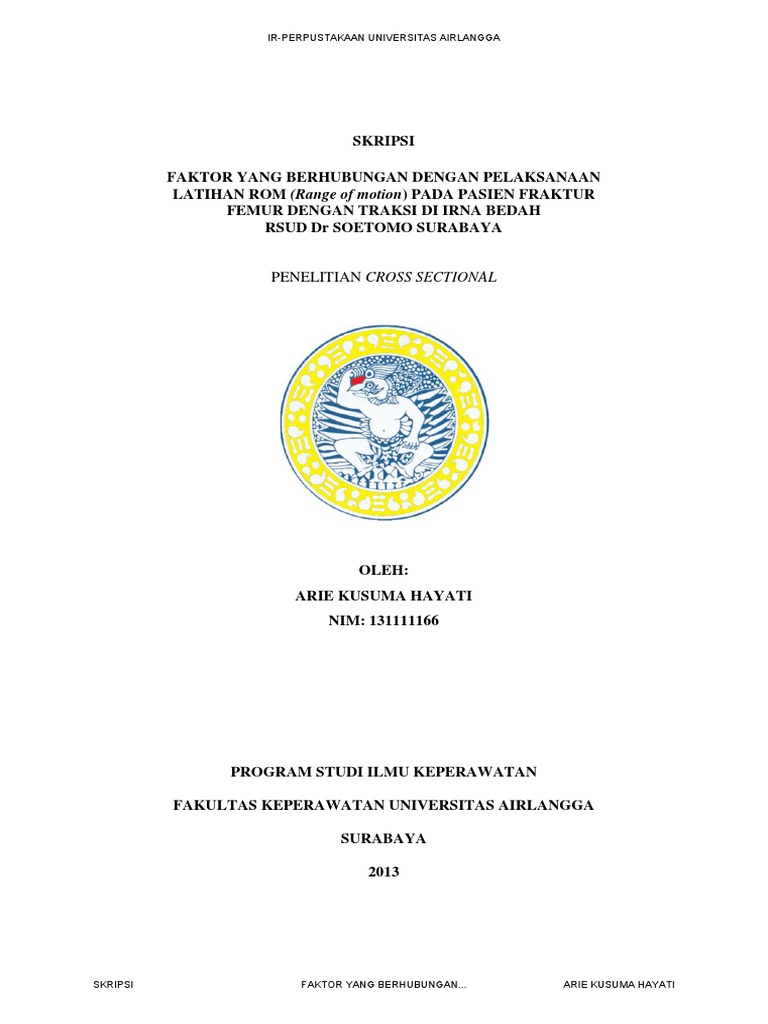 Latihan ROM pada Fraktur Femur | PDF