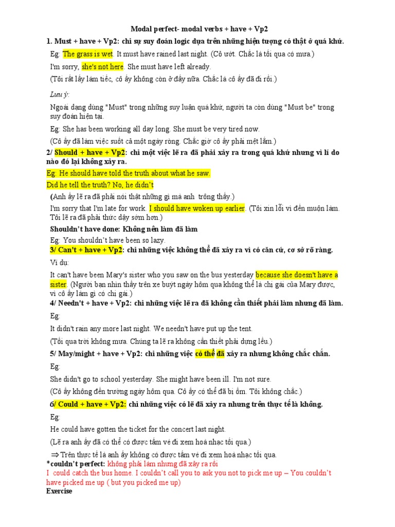 2021 Modal Perfect | PDF