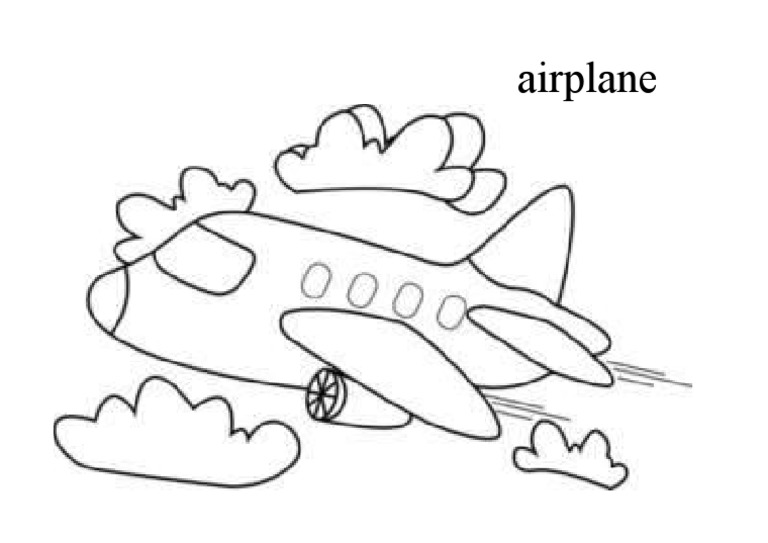 Airplane Colouring | PDF