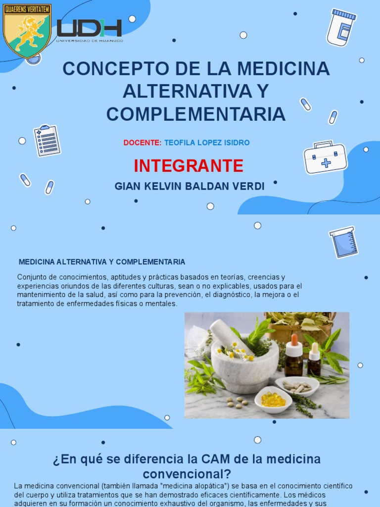 Concepto de La Medicina Alternativa y Complementaria | PDF | Medicina alternativa | Medicina