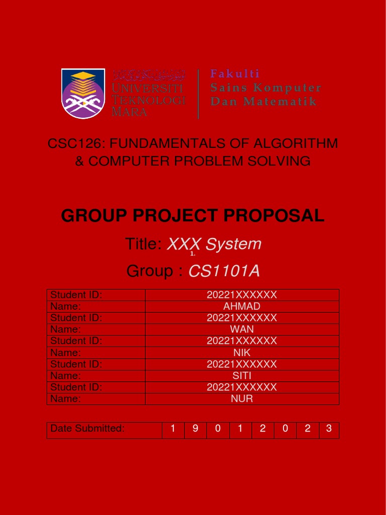 CSC126 Mini Project Proposal Sample | PDF | Inventory | Sales