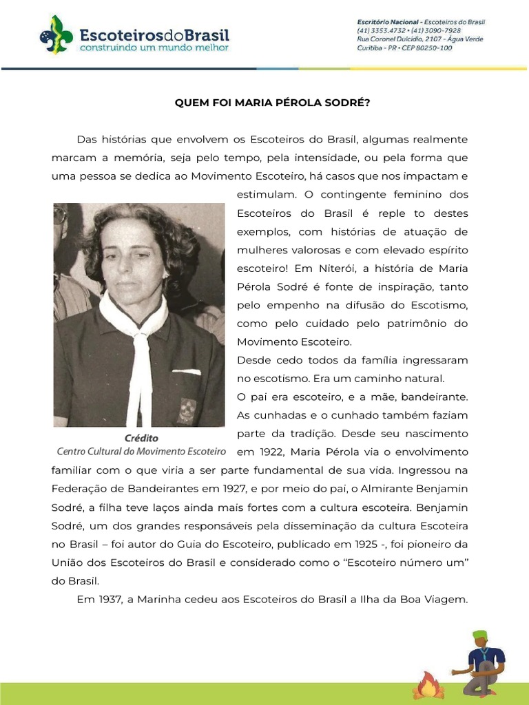 Leitura Quem Foi Maria Pérola Sodré PDF | PDF | Brasil | Maria, mãe de ...