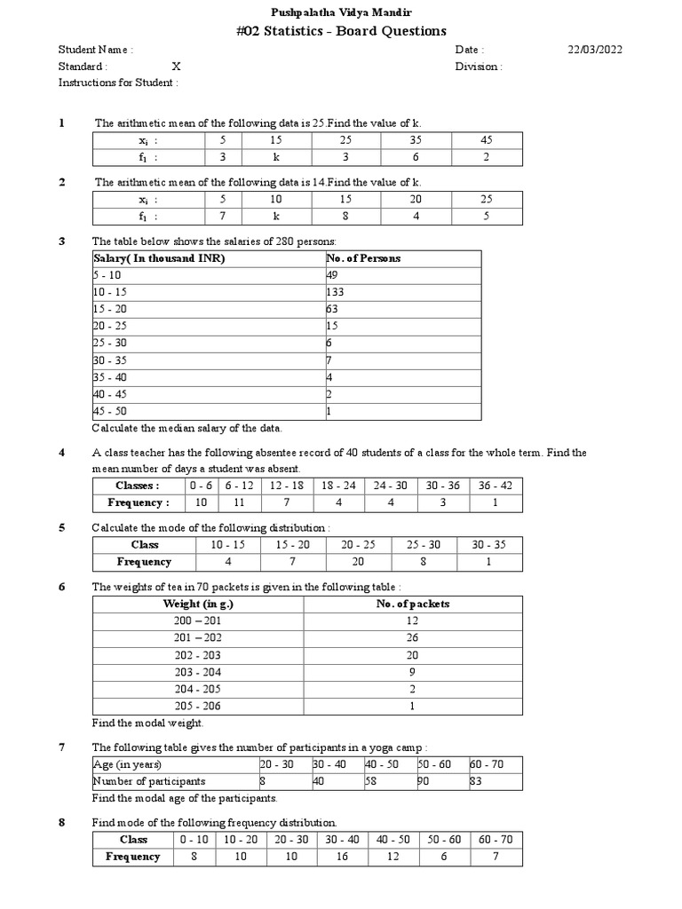 Sts 2 | PDF | Mode (Statistics) | Mean