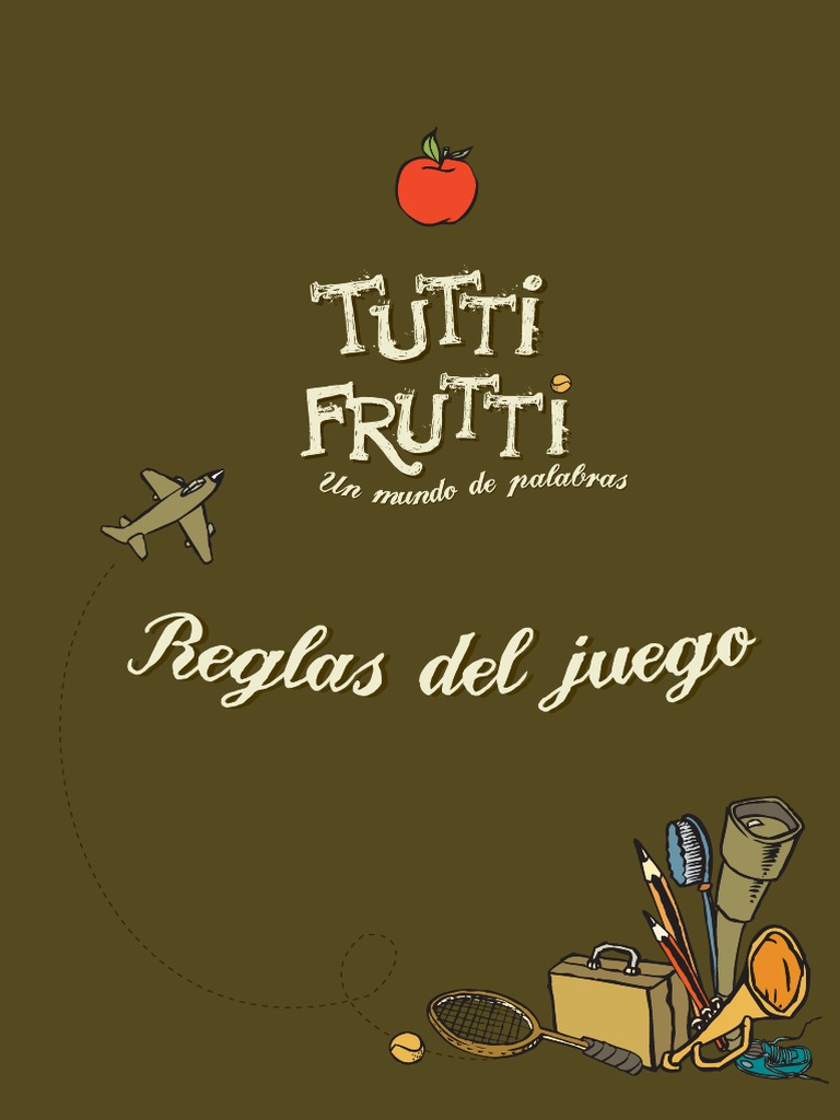Reglas de Juego - Tutti Frutti PDF | PDF