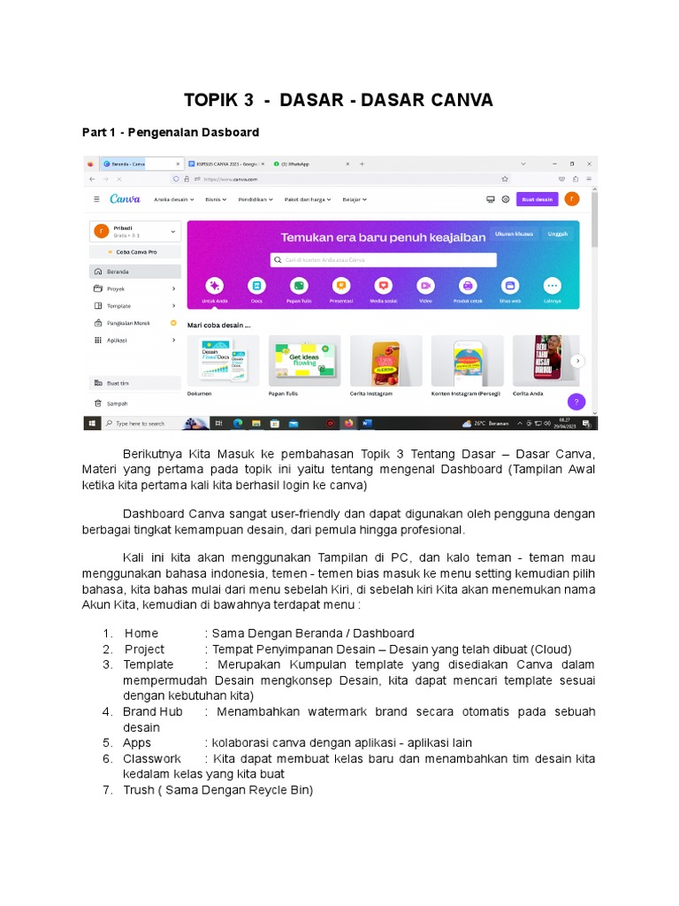 KURSUS CANVA 2023.pdf | PDF