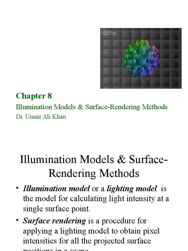 Chapter 8 - Illumination Models & Surface-Rendering Methods | PDF | Rendering (Computer Graphics ...