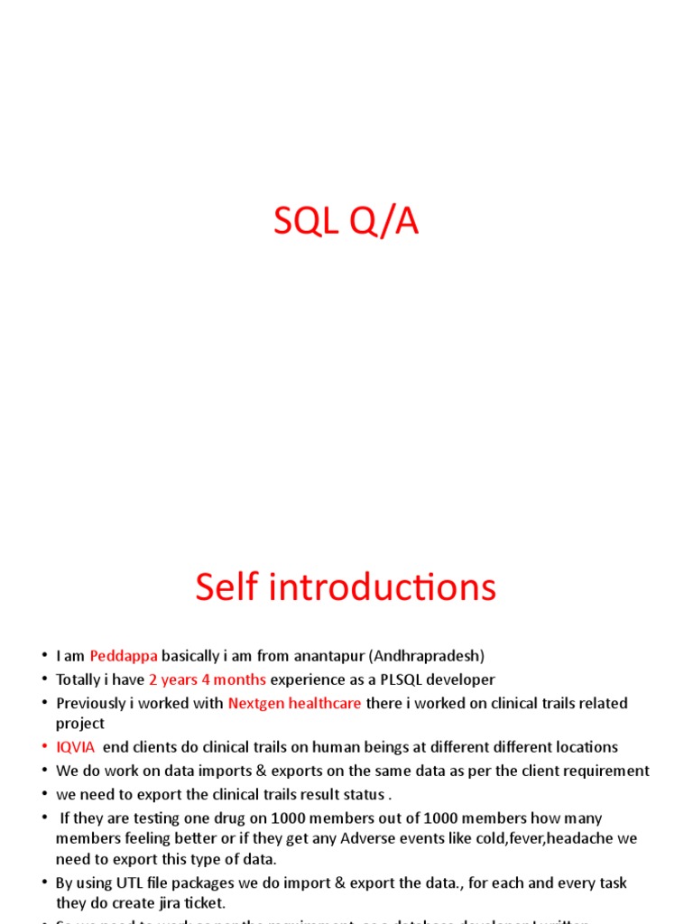 SQL and PLSQL Q&A - 1.3 | PDF | Pl/Sql | Sql