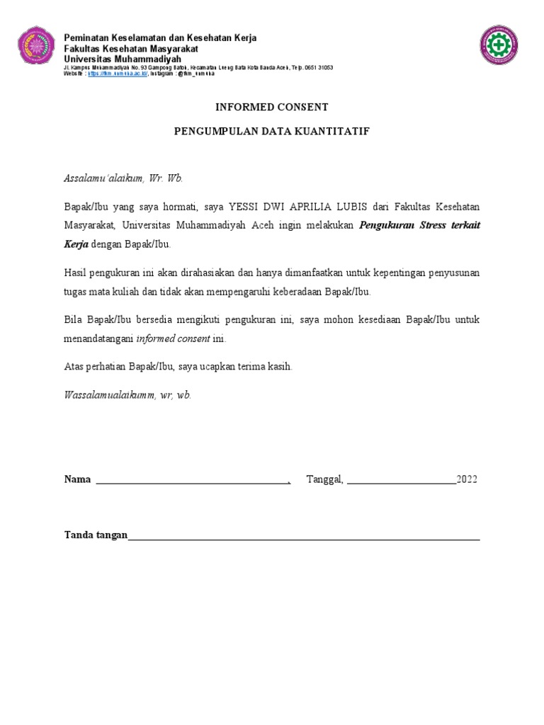 Kuesioner Nordic Body Map | PDF
