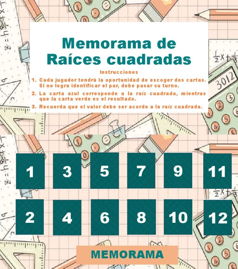 Actividad Memorama | PDF