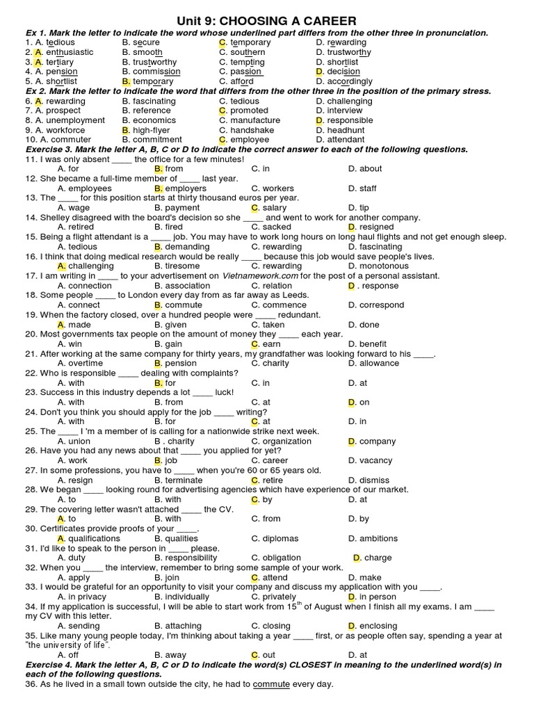 Unit-9 Hs PDF | PDF | Employment | Secretary